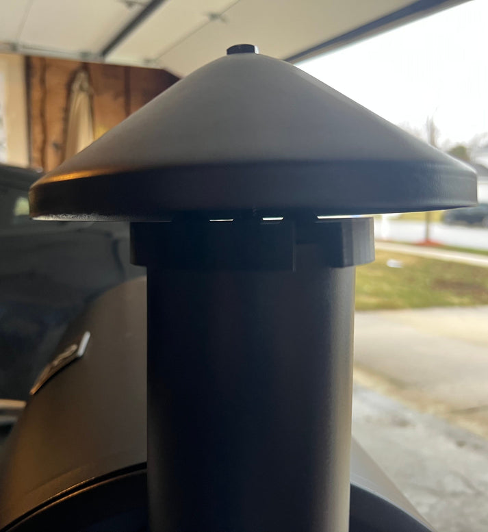 Smoke Stack Cover and Grease Drain Plug Black Set for Z Grills 550 Ser ...